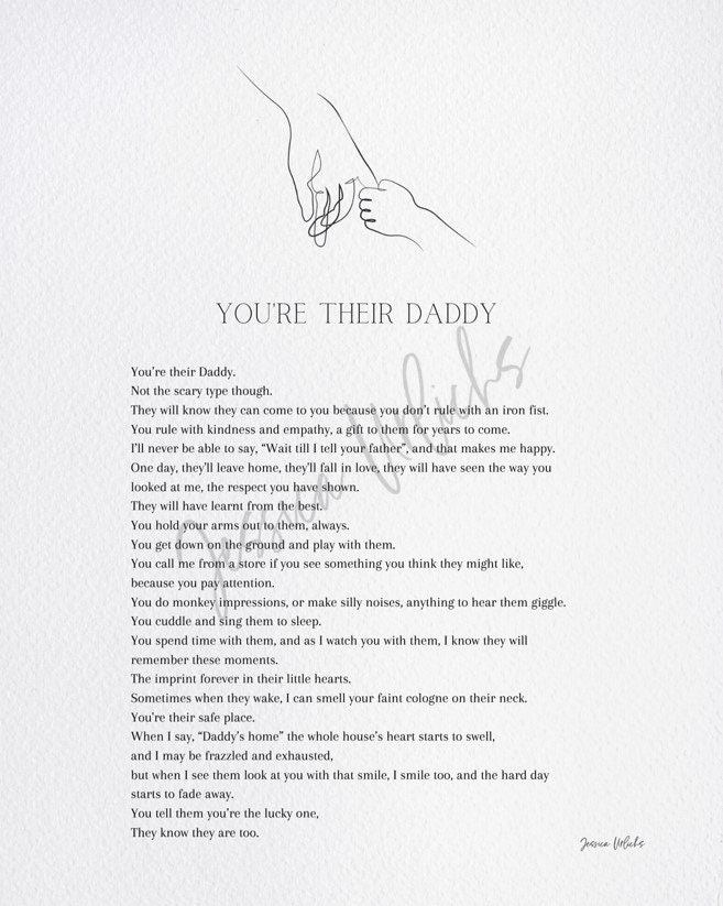 You're Their Daddy (with Design) 'him' 'her' Versions Within File - Etsy