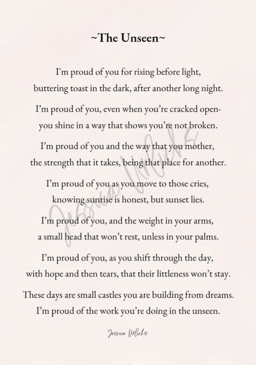 The Unseen Poem (a Gift for a Friend) - Etsy