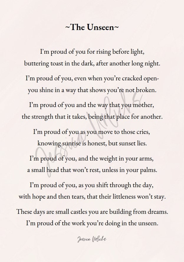 The Unseen Poem a Gift for a Friend - Etsy