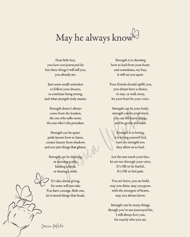 May He Always Know Poem With Design - Etsy