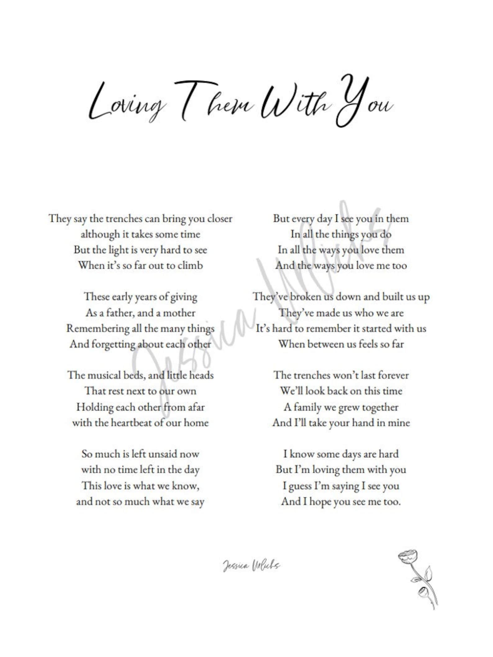 Loving Them With You Poem for Your Partner different Versions Available ...