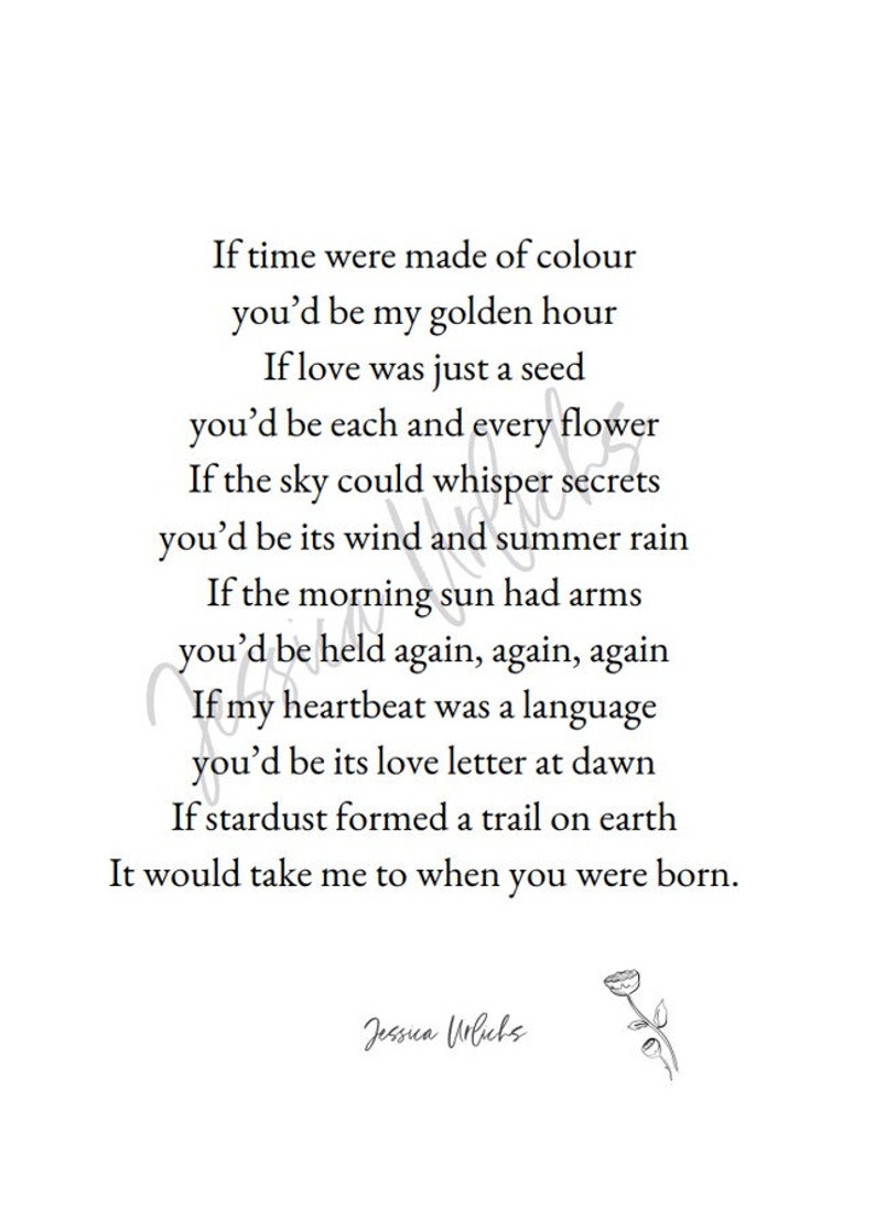 If You Were A Love Note Poem - Etsy