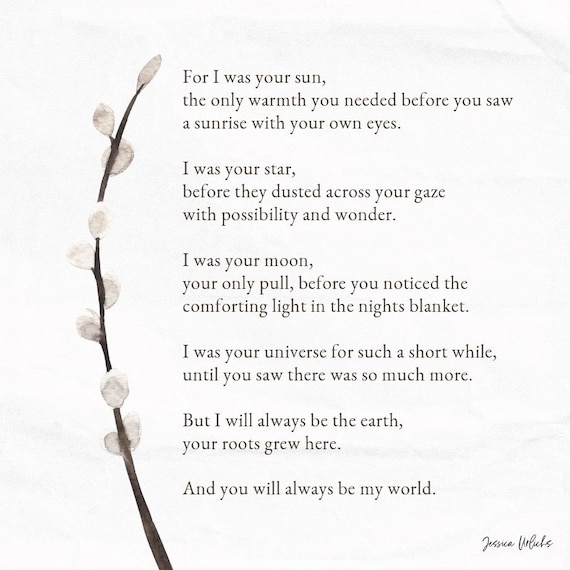 My World Poem with Design | Etsy