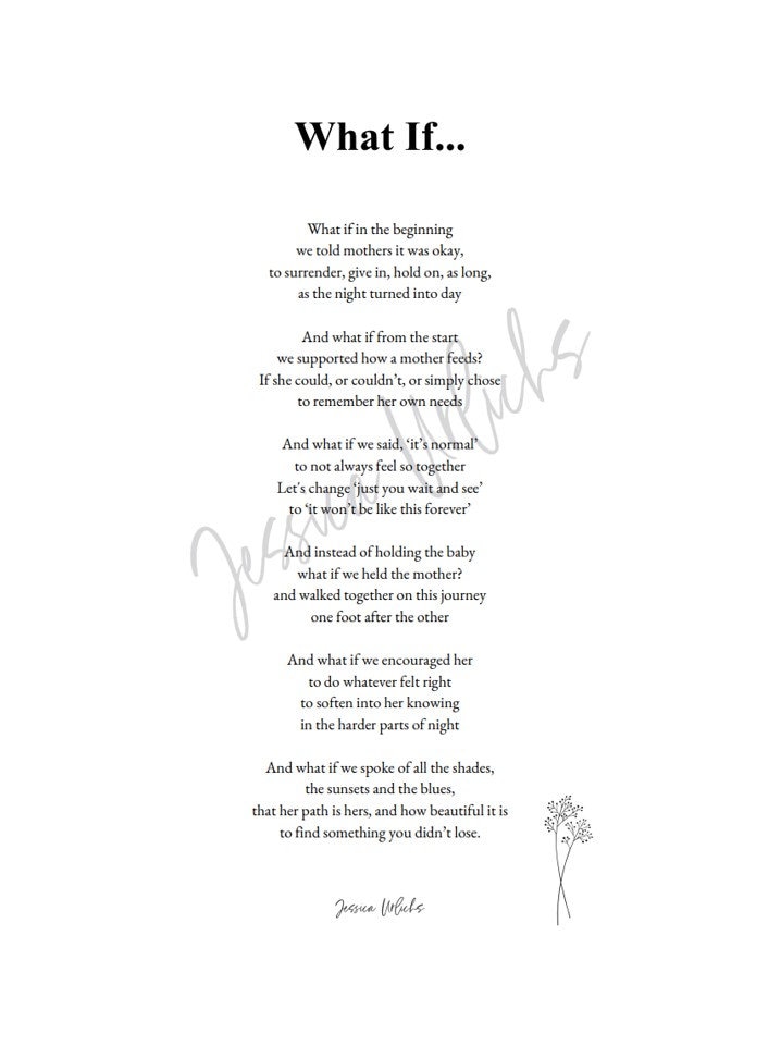 What If Poem - Etsy