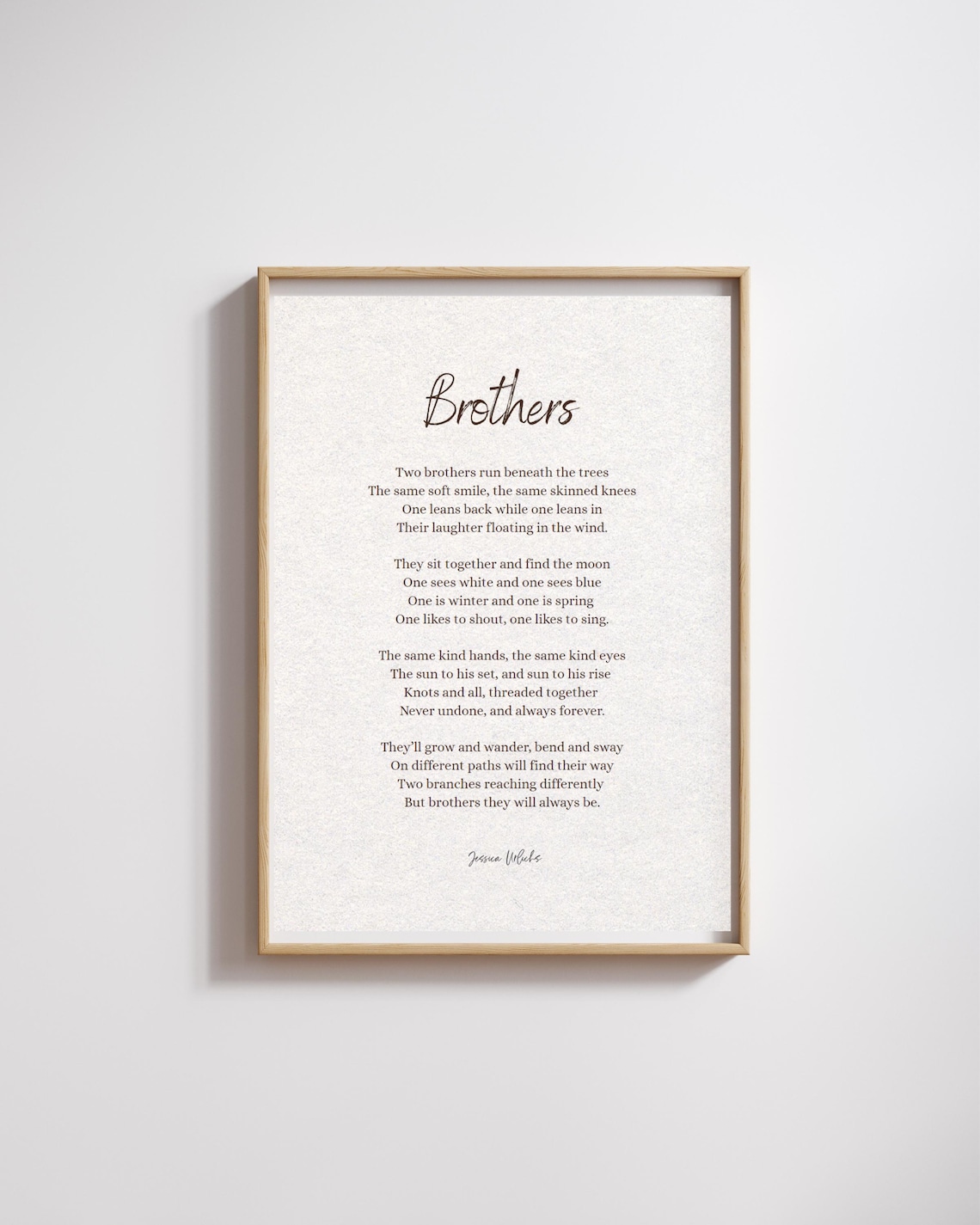 Brothers Poem - Etsy