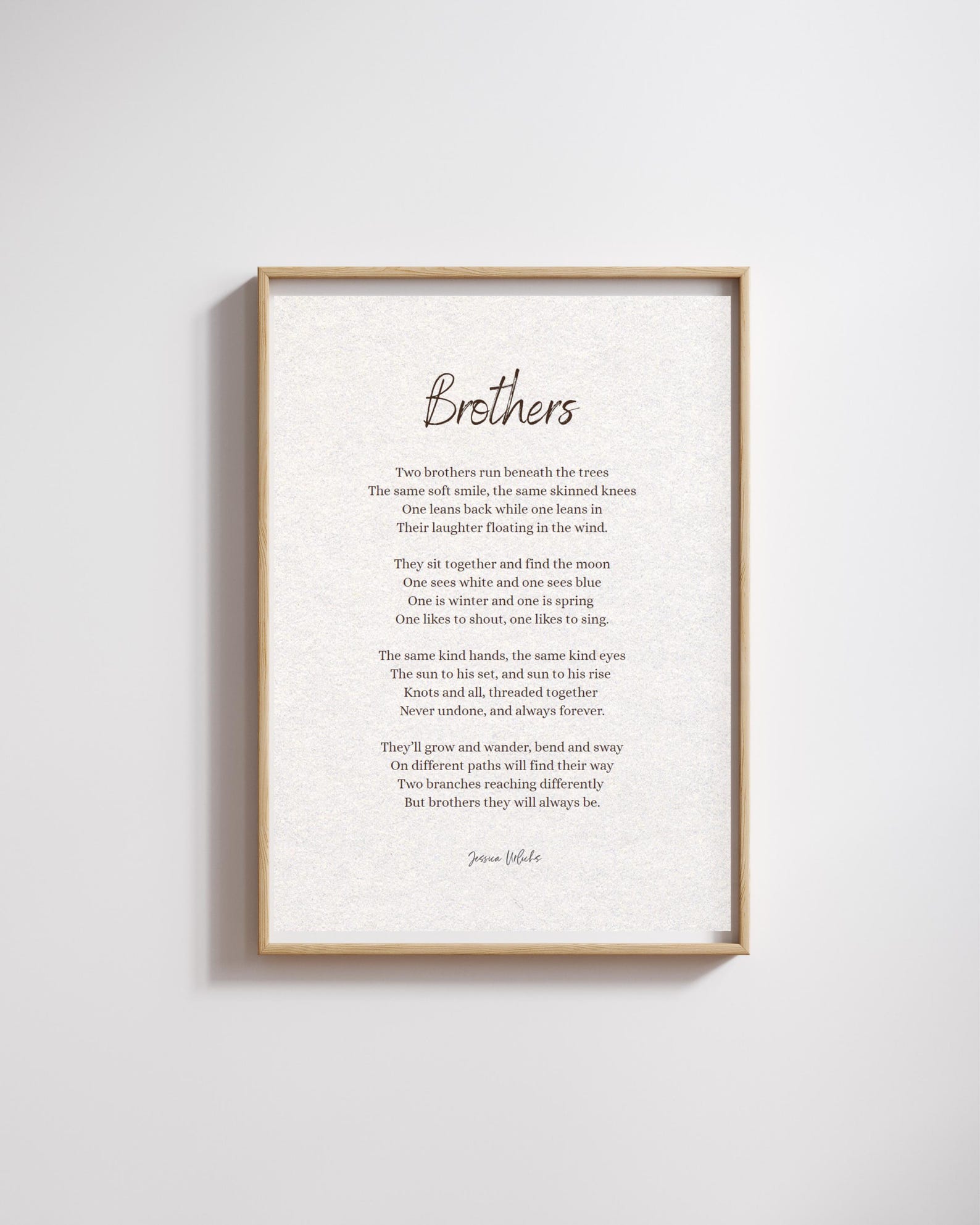 Brothers Poem - Etsy