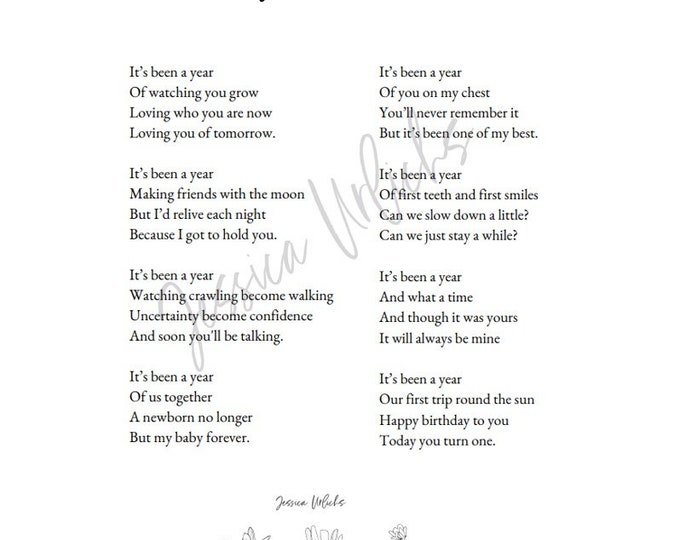 Today You Turn Three (third Birthday Poem) - Etsy Canada