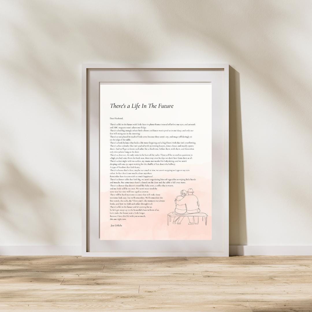 Dear Husband / Partner / Wife There's a Life in the Future - Etsy