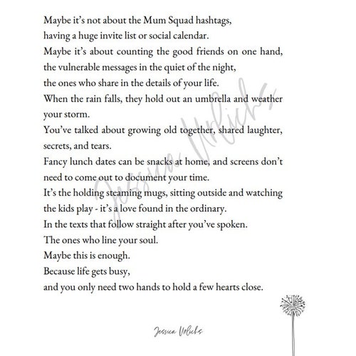 What Are Friendship Goals Poem - Etsy