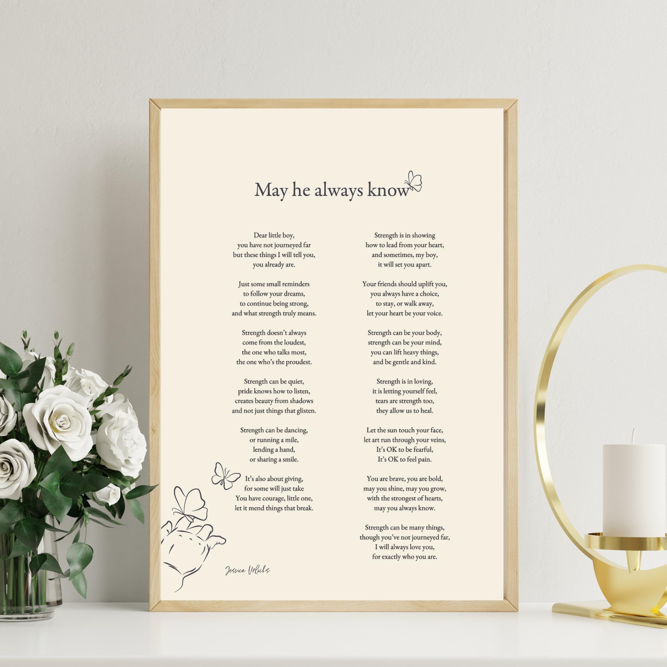 May He Always Know Poem With Design - Etsy