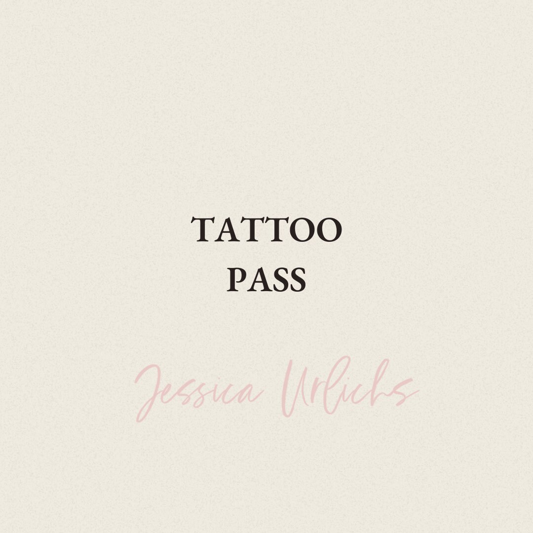 Tattoo Pass - Etsy