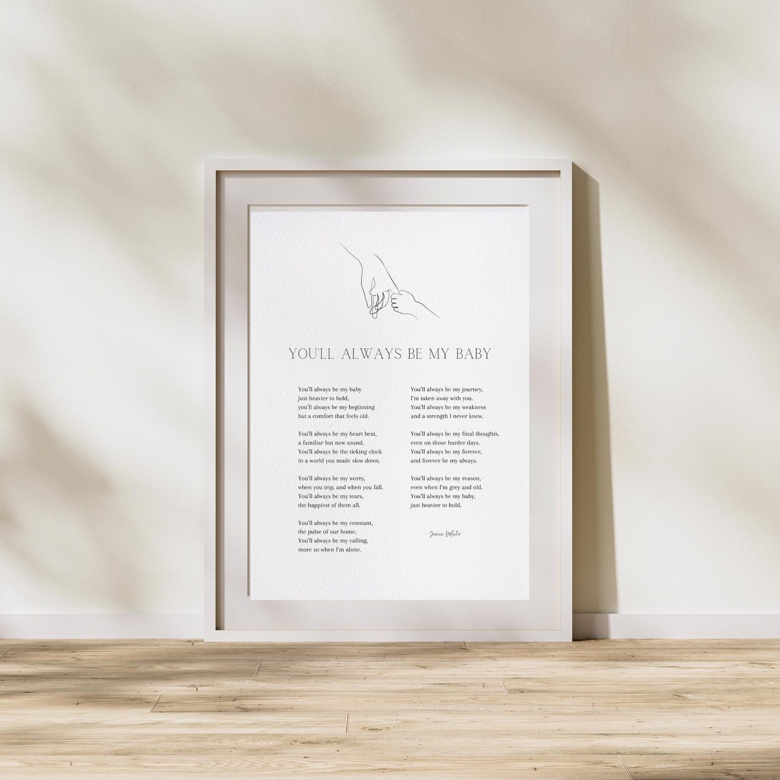 You'll Always Be My Baby Poem (with Design) - Etsy