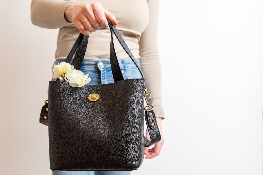 UNO Shoulder Bag, Genuine Leather Handbag, Crossbody Bag With Multiple ...