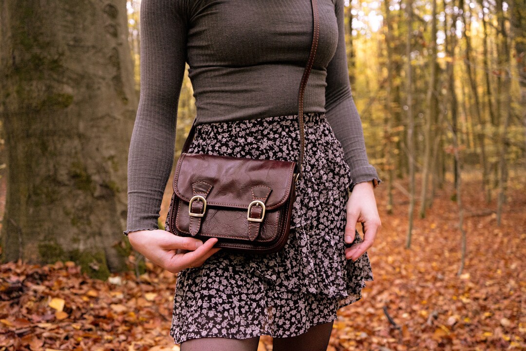 Shoulder Bag Made of Sturdy Leather "lora", Handmade, Leather Handbag ...