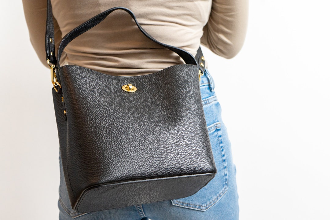 UNO Minimalist Shoulder Bag, Genuine Leather Handbag, Crossbody Bag ...