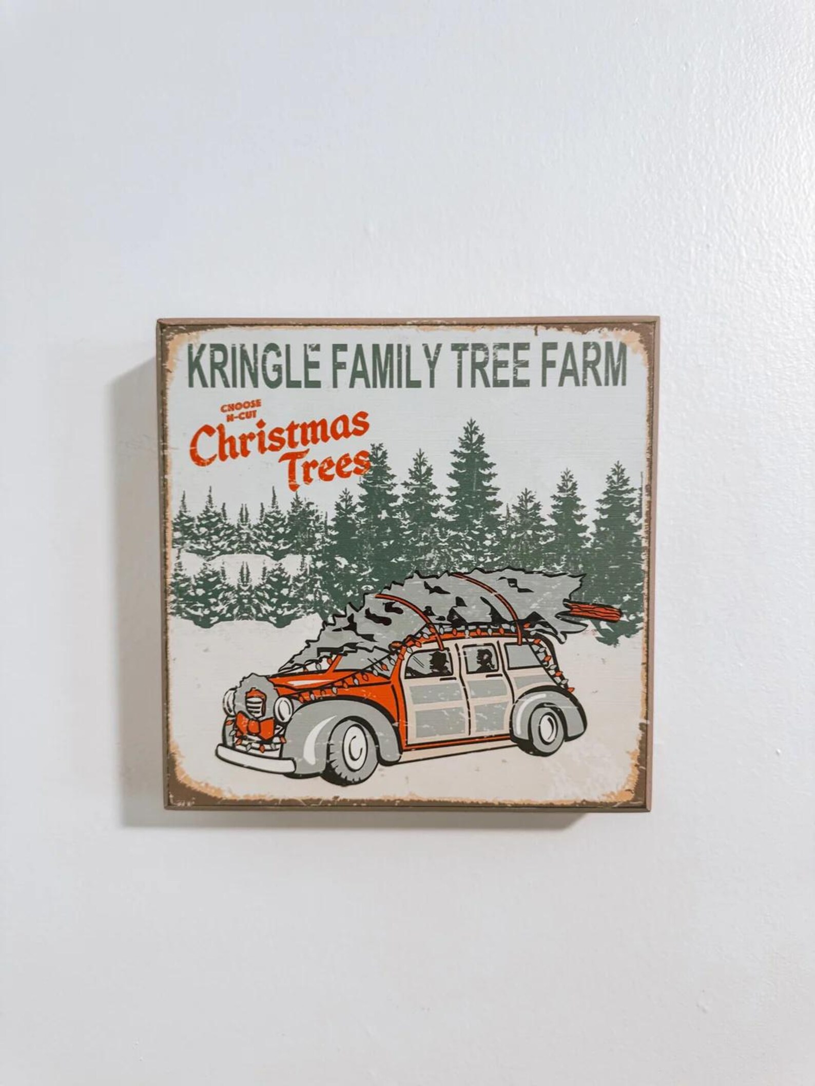 Vintage Kringle Family Tree Farm Christmas Sign Rustic Holiday Decor - Etsy