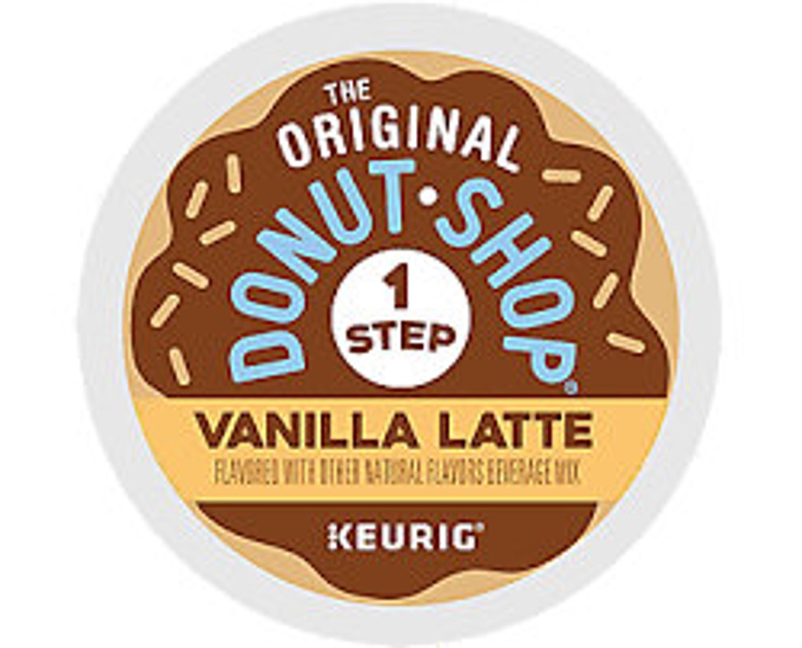 The Original Donut Shop 1 Step Vanilla Latte Coffee Keurig Etsy