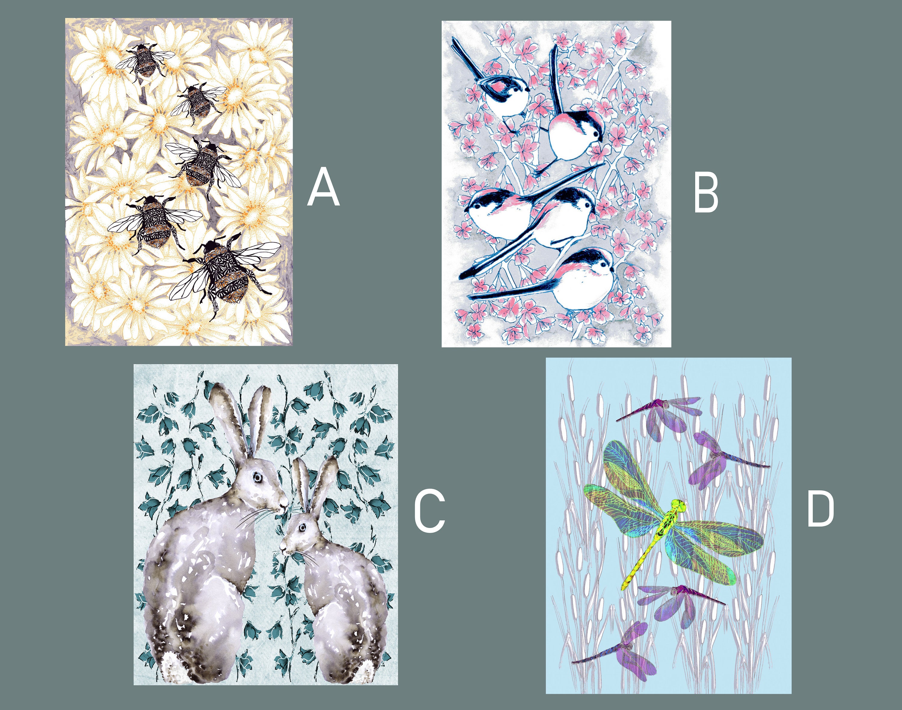 Greetings Cards 8 Multipack Mix & Match From 26 Designs. - Etsy UK