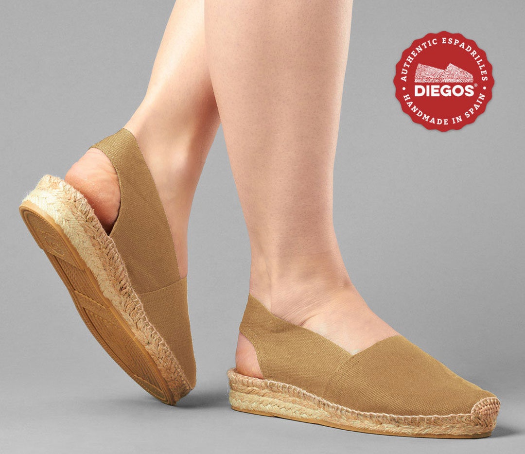 Espadrille Catalina Light Brown and Low Heel - Espadrille for Women ...
