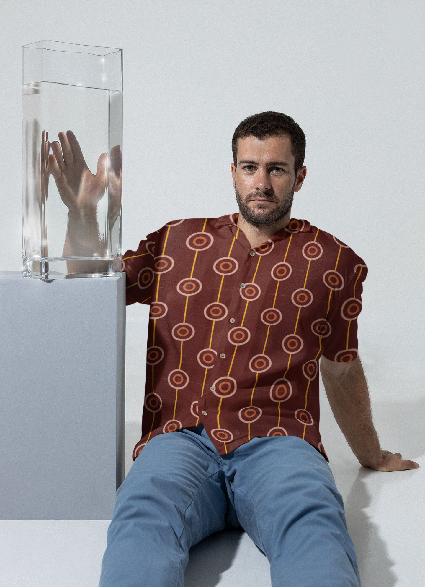 Pattern Button Up Shirt sold by Bruno Lima | SKU 41802853 | Printerval