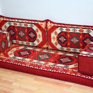 Arabic Sofa Set, Floor Seating, Floor Couch Moroccan, Kilim Rug ...