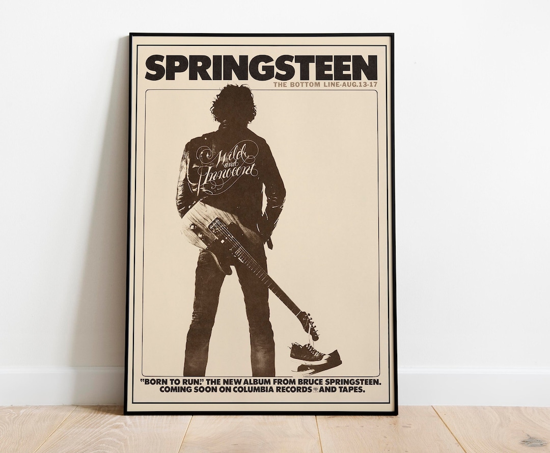 Bruce Springsteen Concert Poster, Bruce Springsteen Vintage Poster. - Etsy