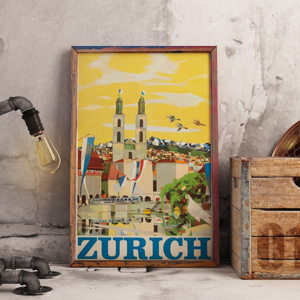 Zurich Poster - Etsy