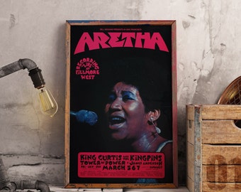 Aretha Franklin Queen of Soul Poster - Etsy
