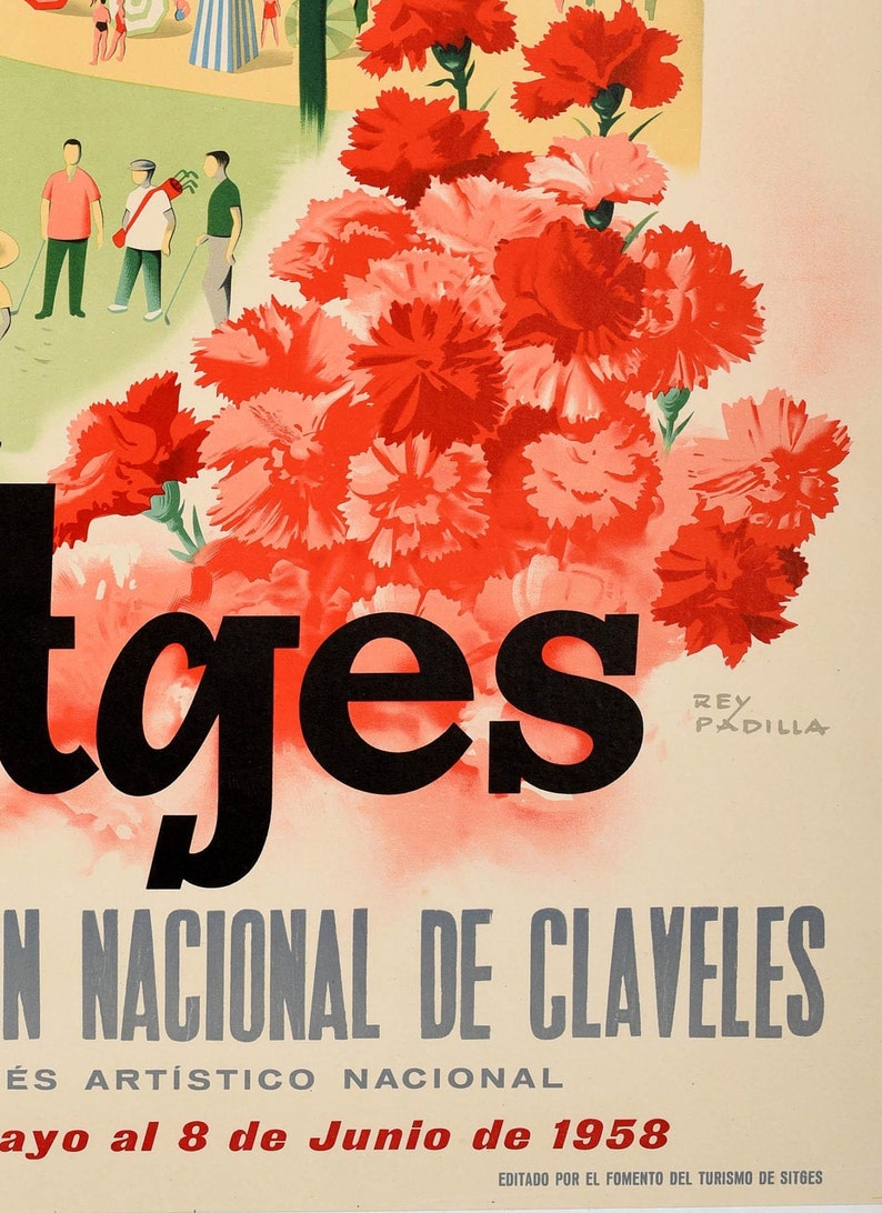Spanish Vintage Poster/ SITGES Print / Spanish Poster Wall - Etsy