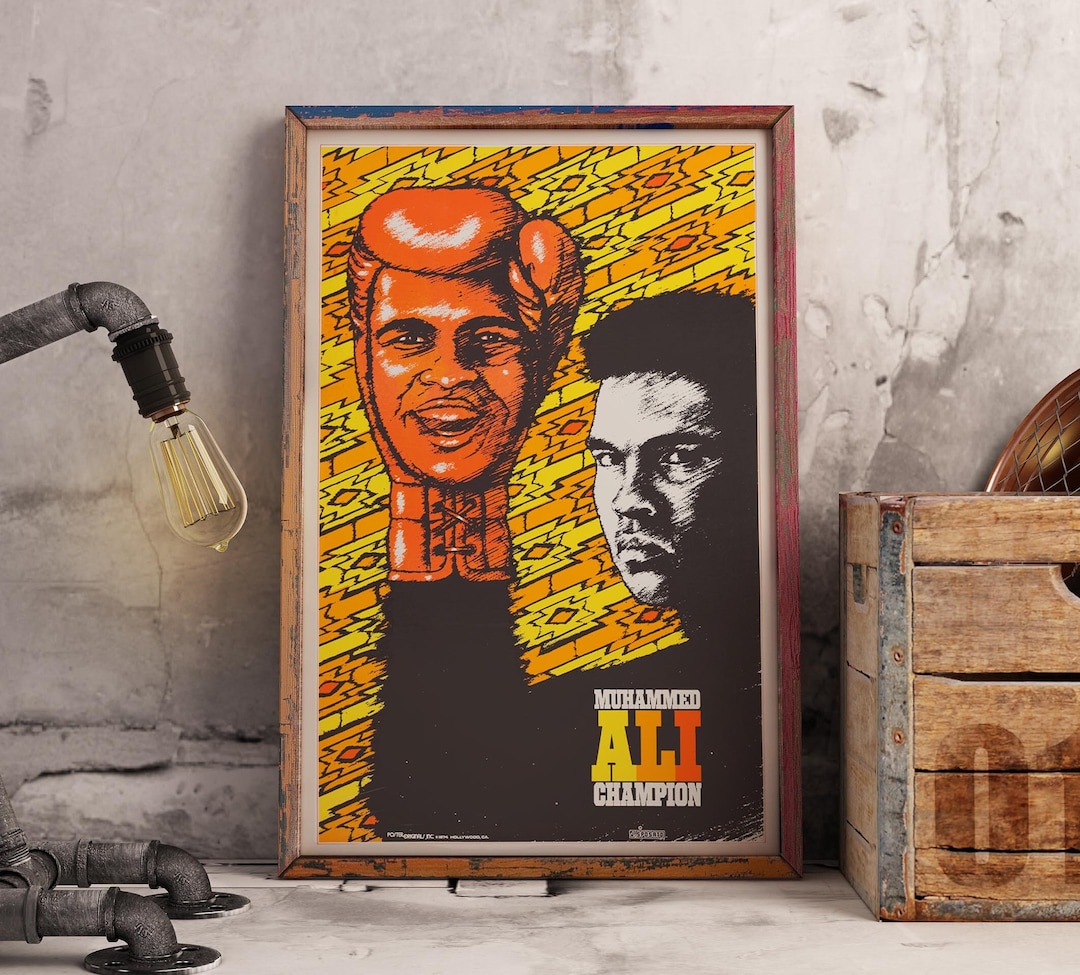 Vintage Boxing Poster/ Muhammad Ali Poster / Boxing Print / Antique ...