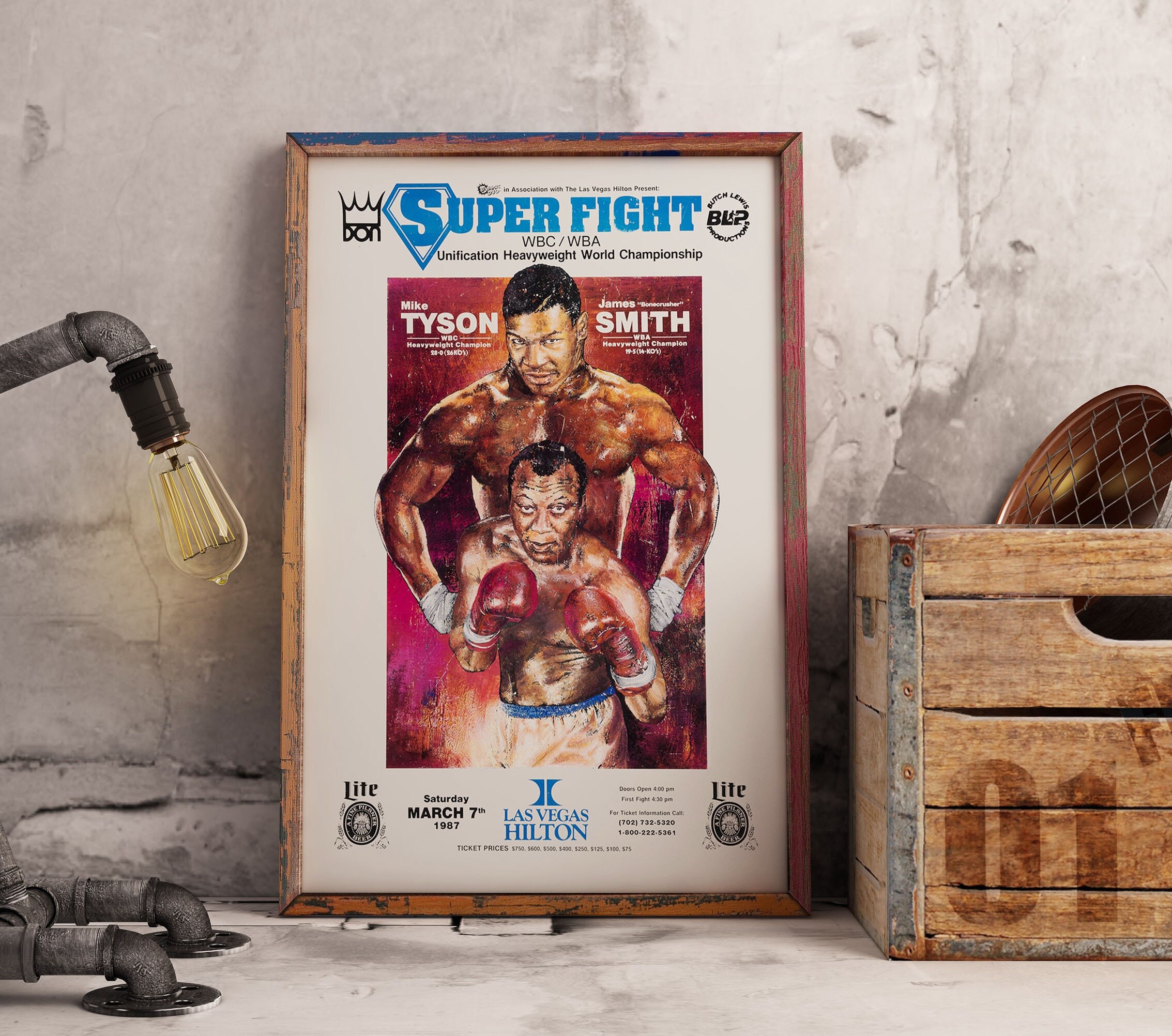 Vintage Boxing Poster/ Mike Tyson Poster / Boxing Print / - Etsy