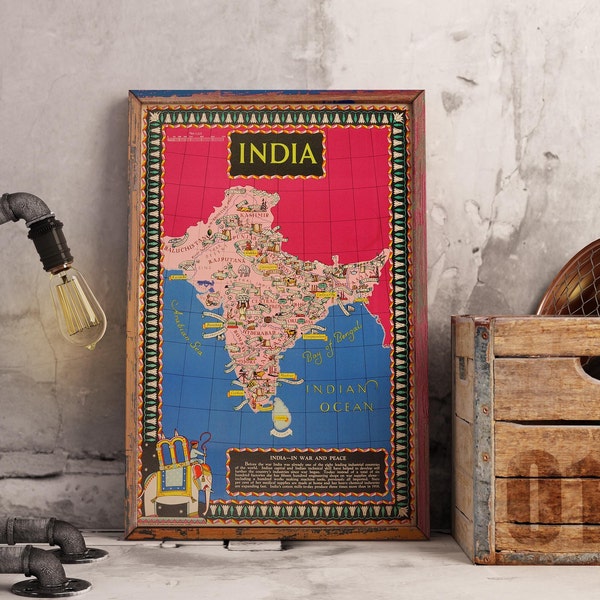 India Poster - Etsy