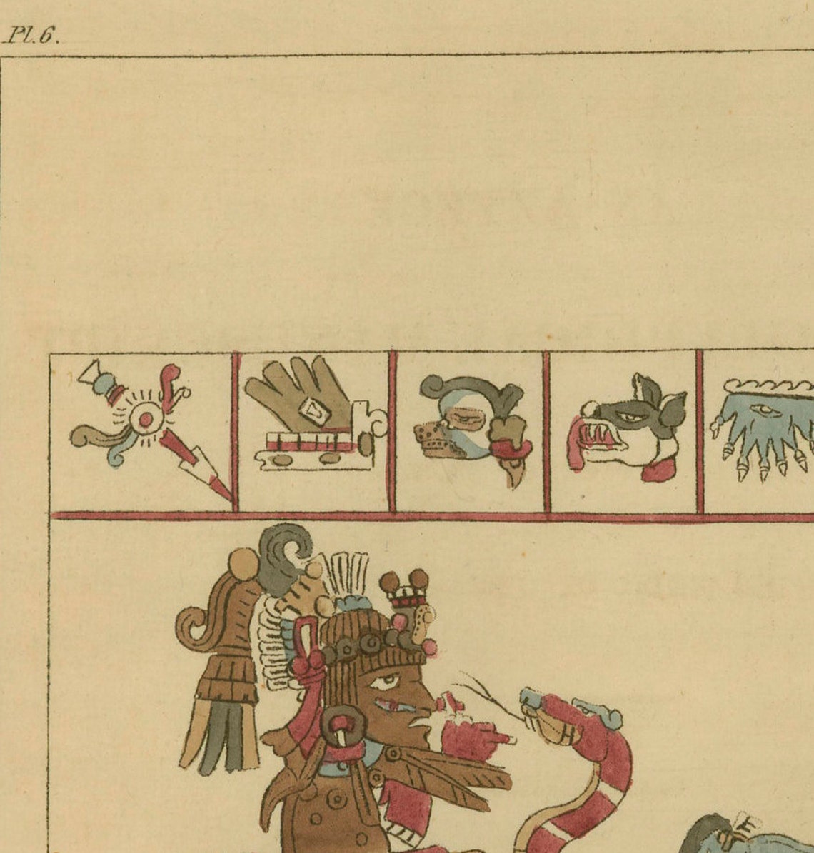 México códice mexicano / azteca azteca / mesoamericano / - Etsy España