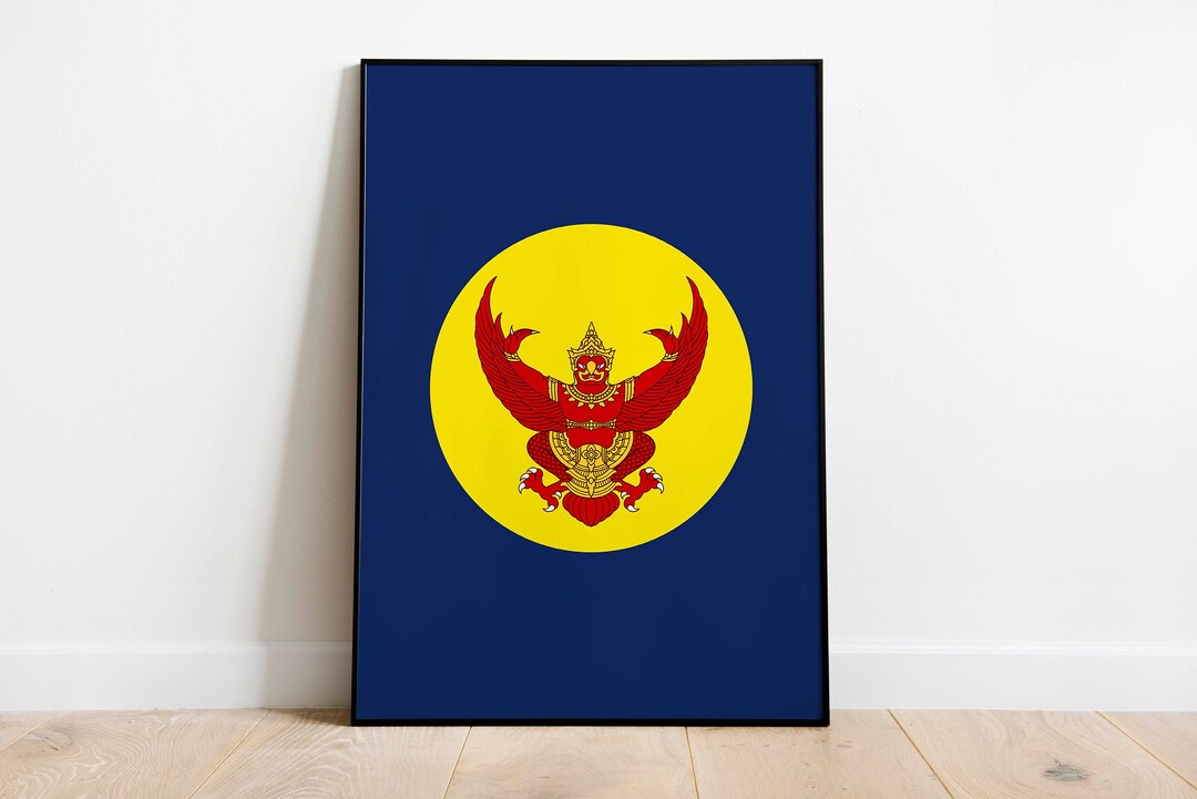 Thailand Poster/ Thai Ancient Royal/ Thailand History Emblem - Etsy