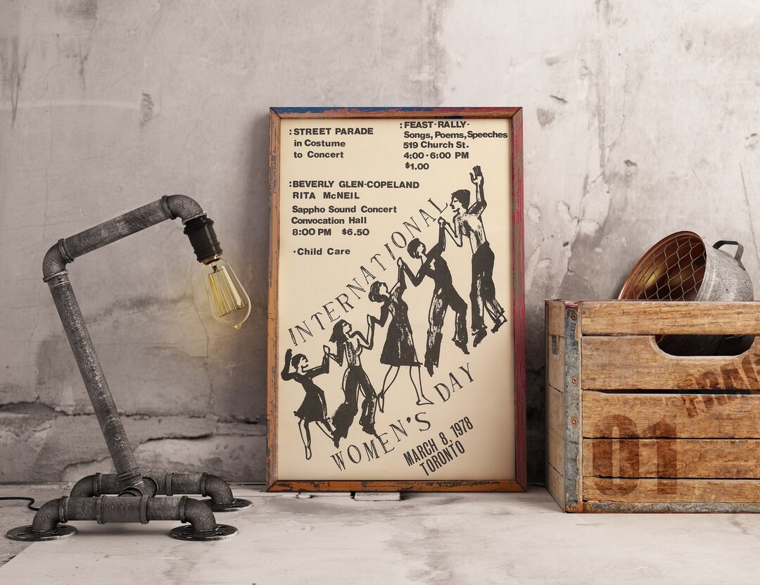 Feminist Vintage Poster, Feminist Print, Women's Day Poster. Feminism ...