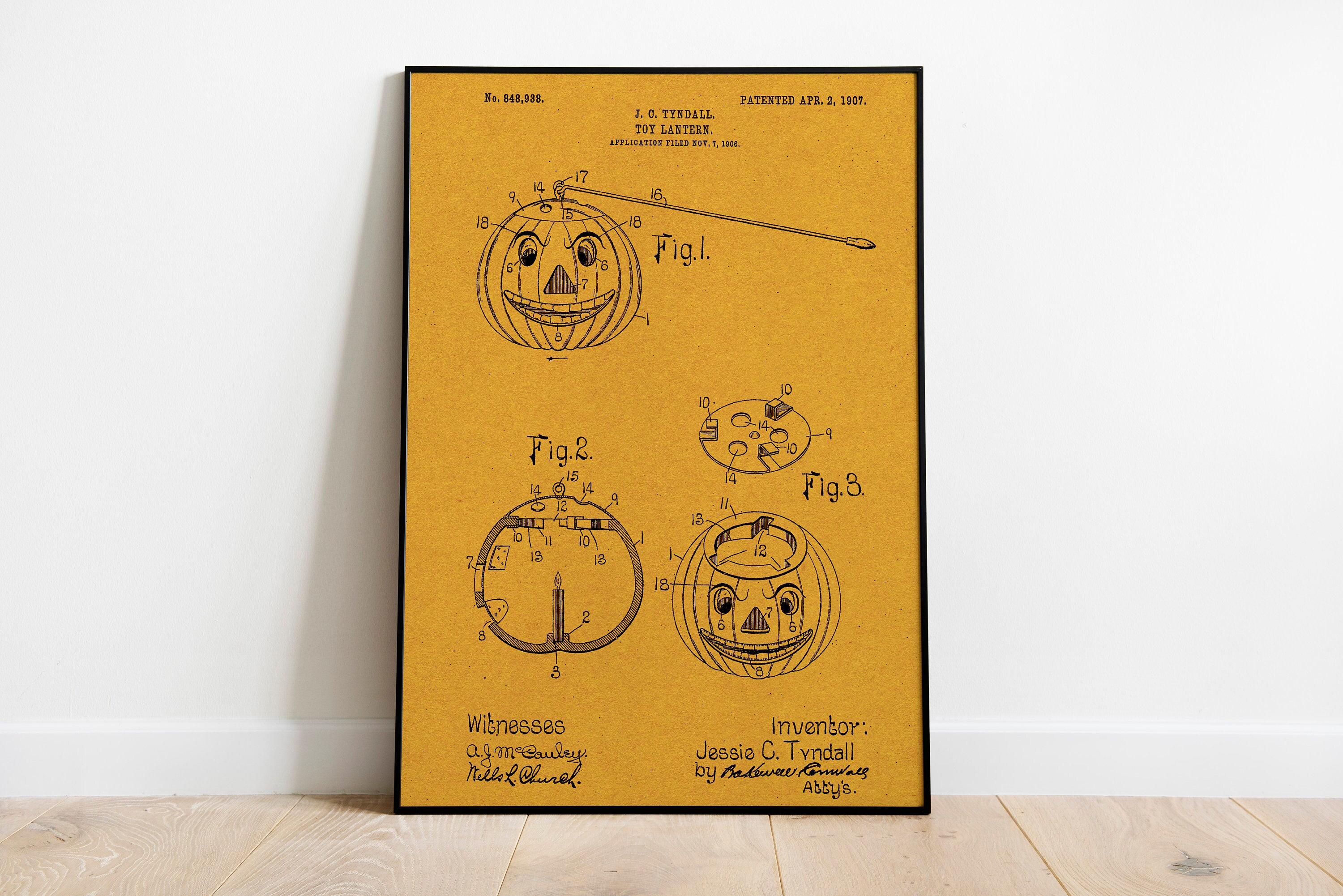 Halloween Patent Print Coffin Poster /vintage Halloween Retro - Etsy