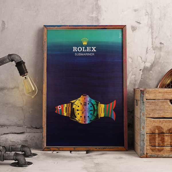 Rolex Wall Art - Etsy