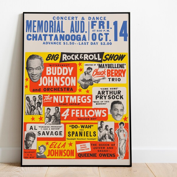 Chuck Berry Print - Etsy