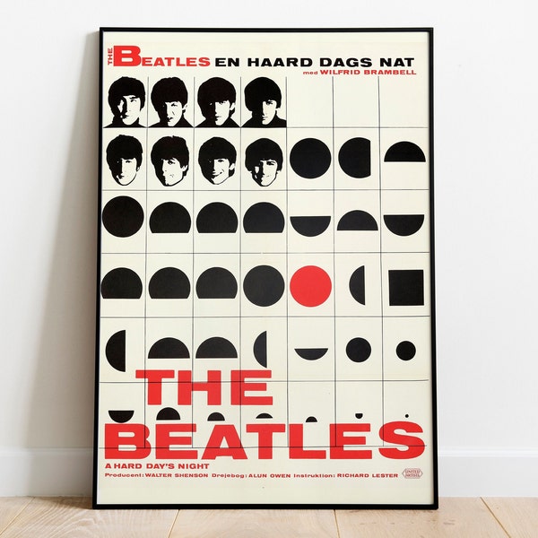 The Beatles Vintage Poster - Etsy