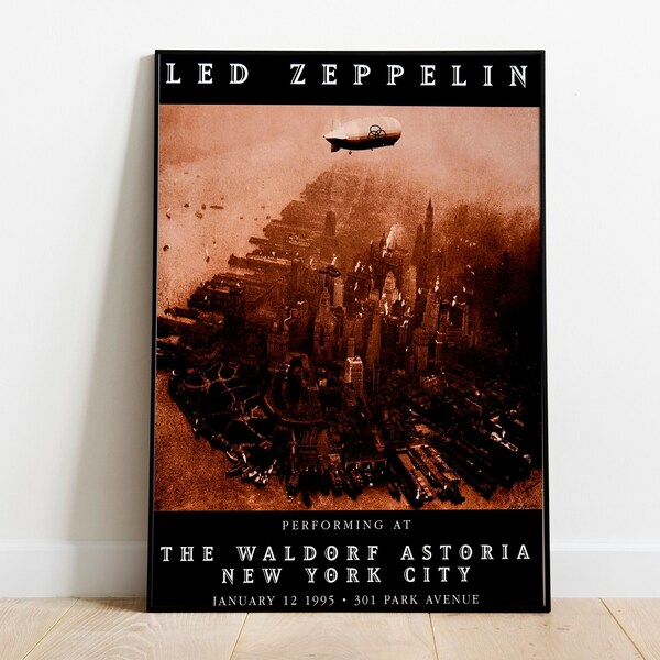 Led Zeppelin Concert Poster - Etsy