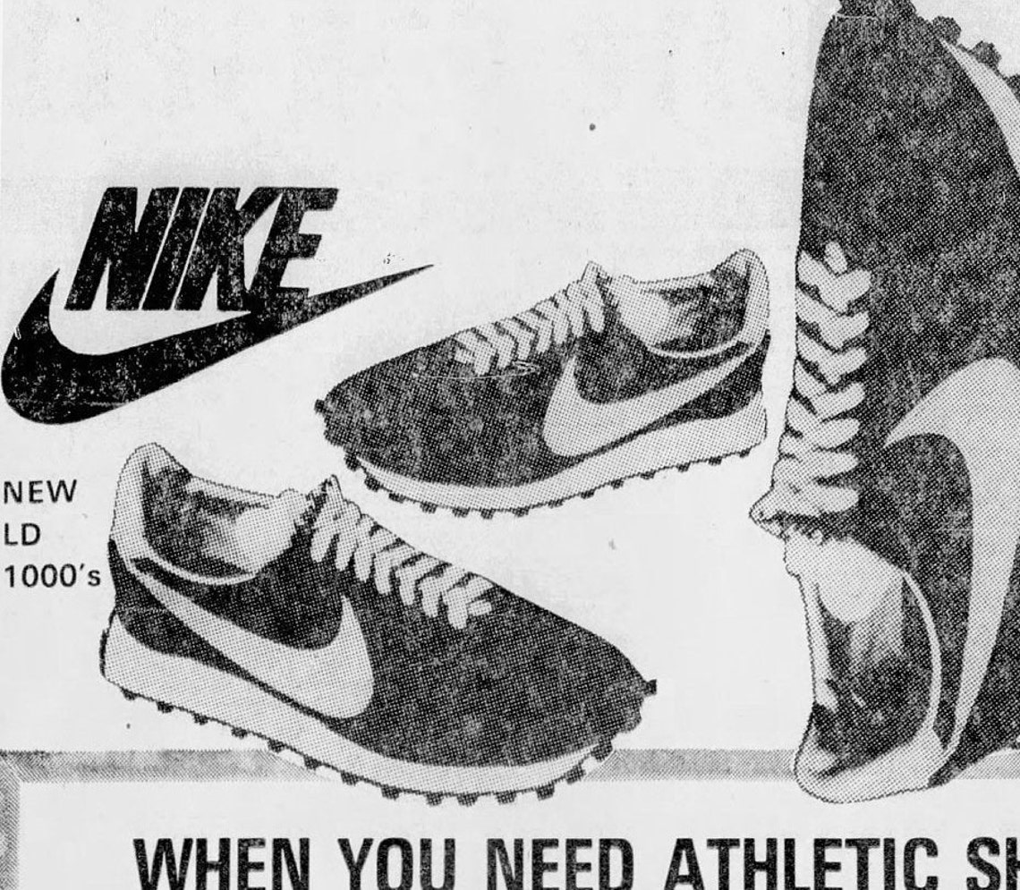 Nike Vintage Advertisement Nike Retro Sneakers Poster / - Etsy