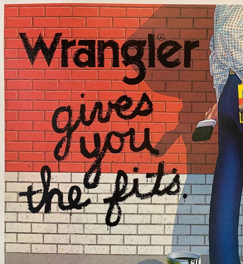Wrangler Jeans Poster Levi Strauss Print /jeans Denim Retro - Etsy