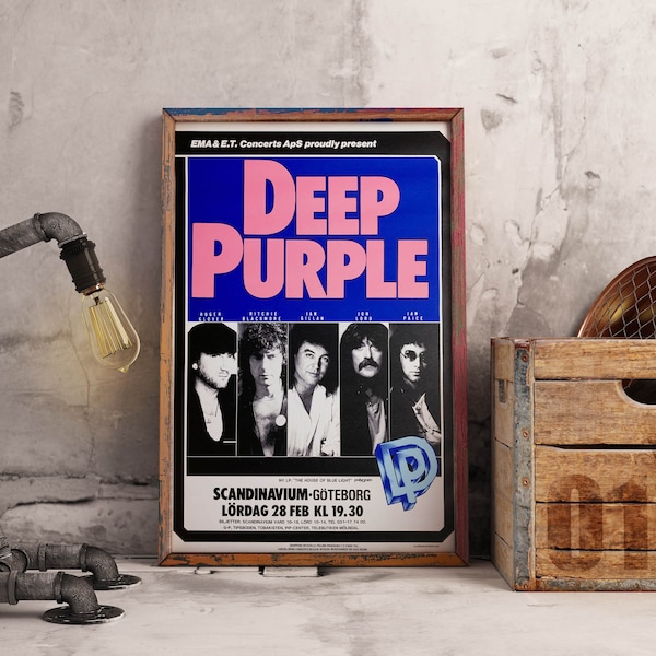 Deep Purple Poster - Etsy