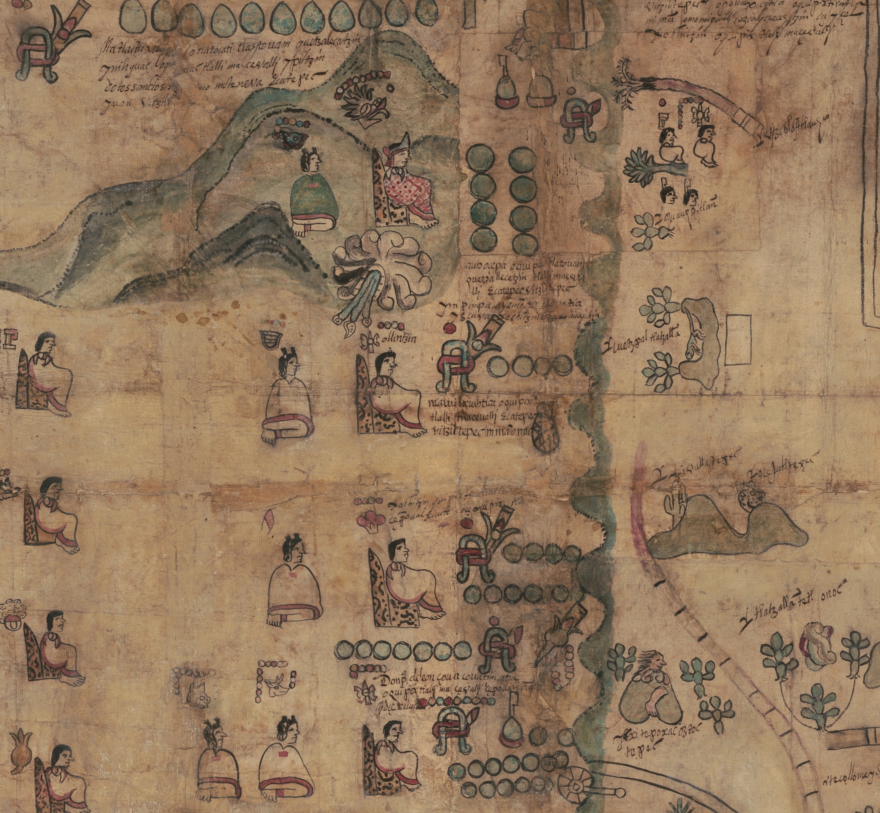 Mexico Mexican Codex / Aztec Azteca/ Mesoamerican Map / - Etsy