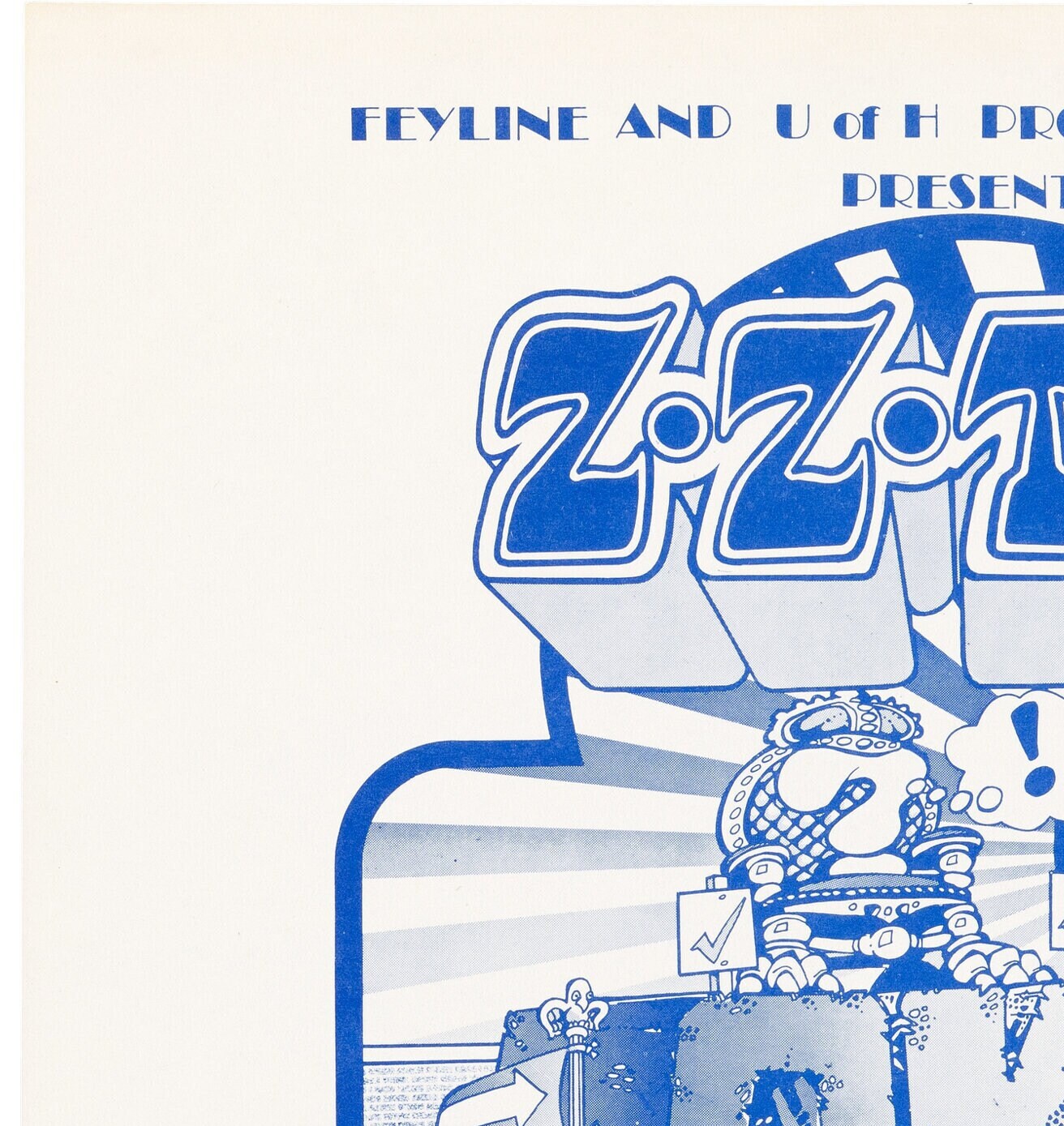 Zz Top Concert Poster Zz Top Vintage Poster Zz Top Rock N Roll Poster Etsy