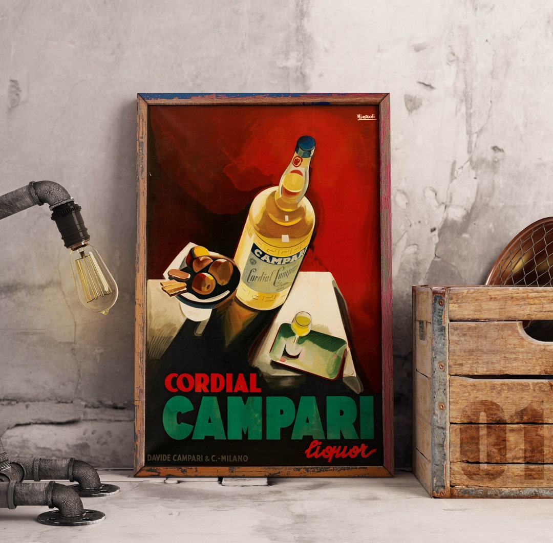 Campari Vintage Poster/ Apéritif Vintage Print / Aperol Poster /italian ...