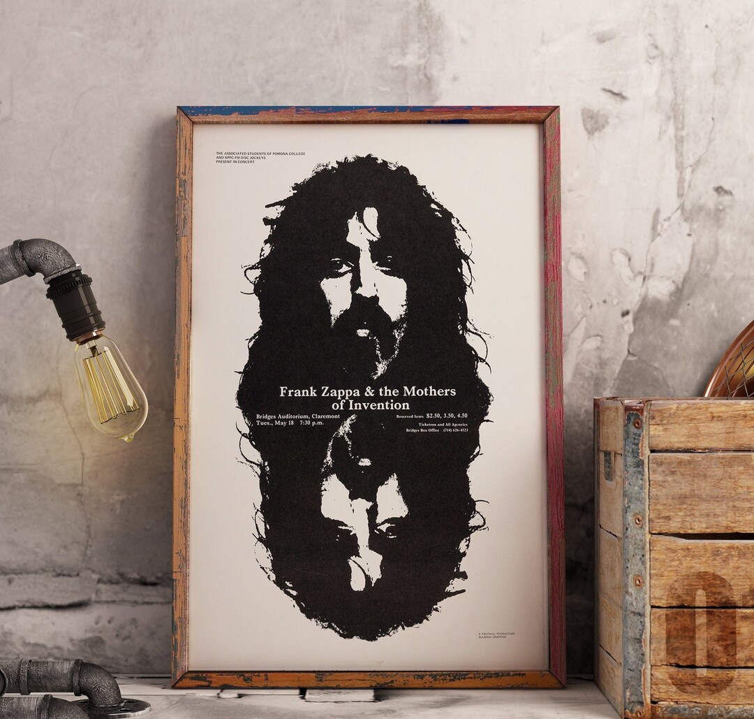 Frank Zappa Concert Poster. Frank Zappa Poster, Frank Zappa Retro ...