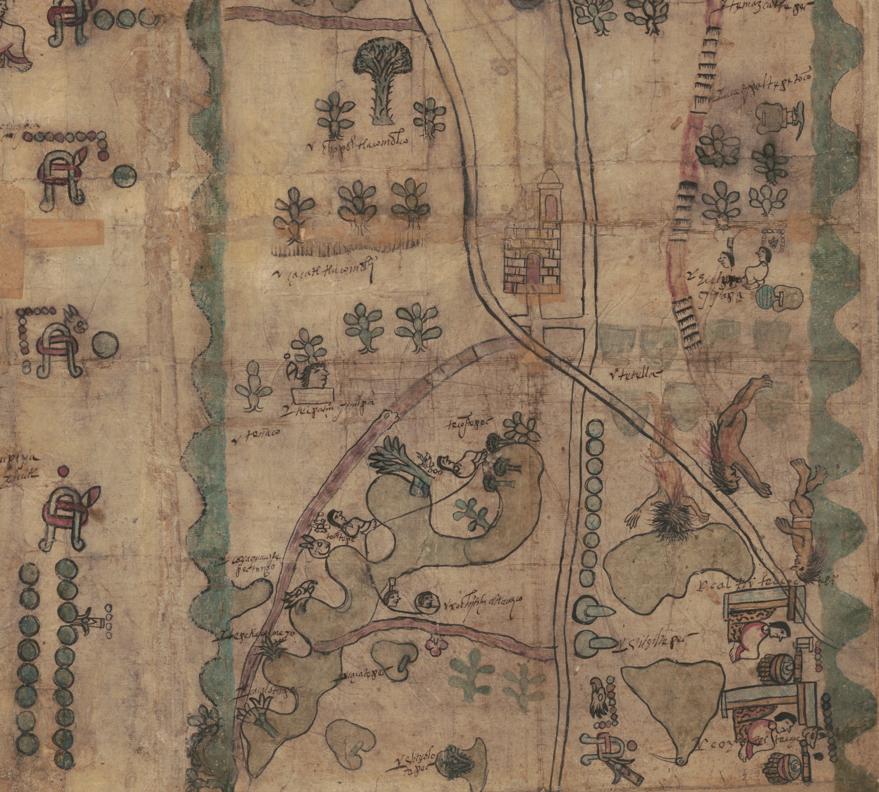 Mexico Mexican Codex / Aztec Azteca/ Mesoamerican Map / - Etsy