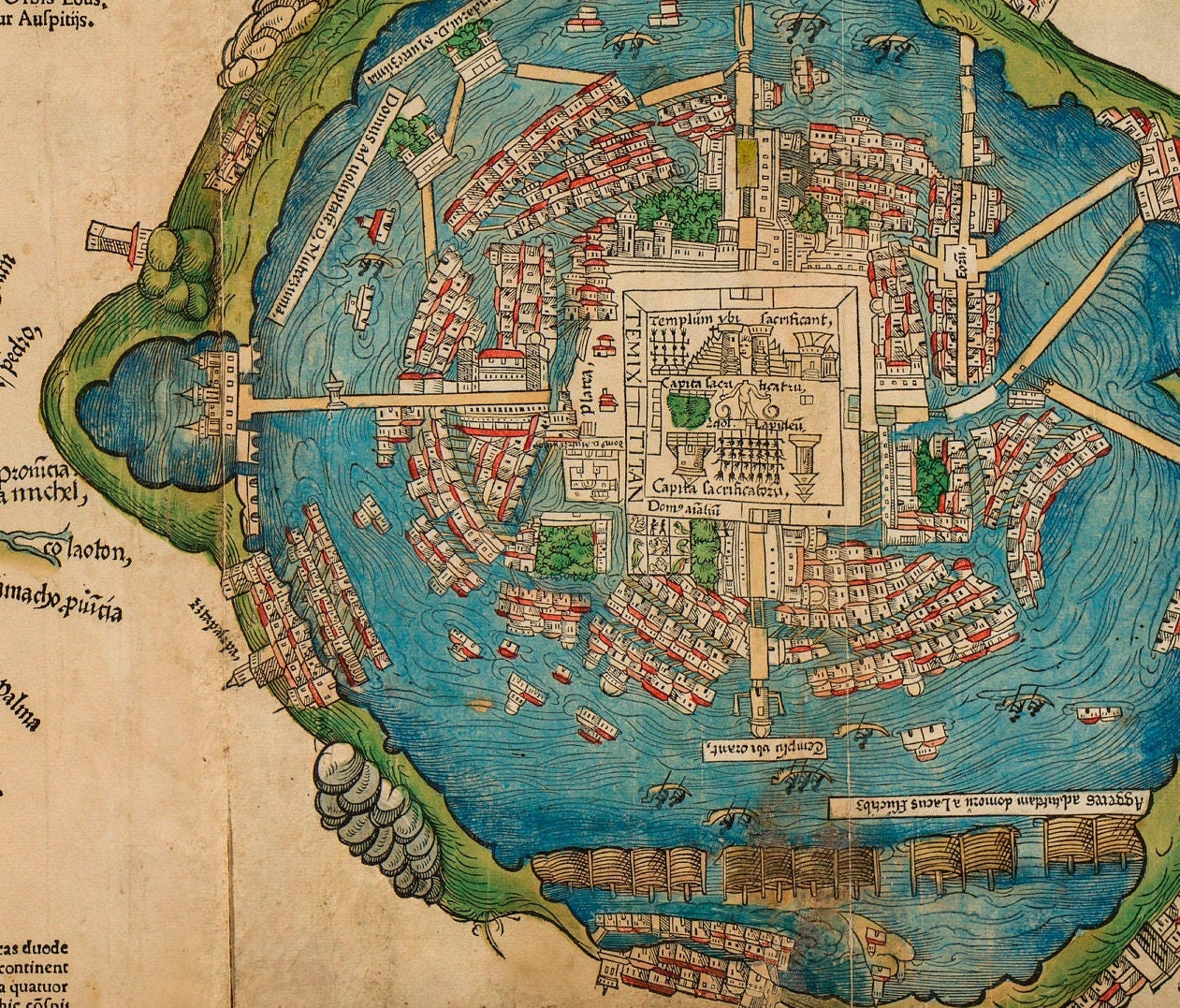 Tenochtitlan Aztec Map