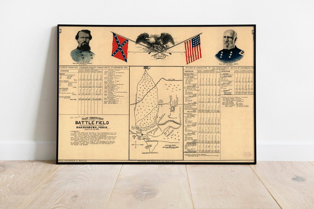American Civil War Poster/ Confederate Print / American - Etsy